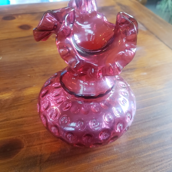 Accents | Vintage Cranberry Glass Small Vase | Poshmark